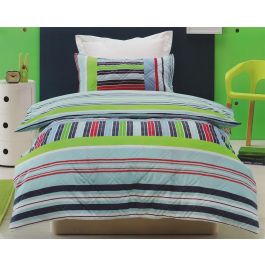 Piper Comforter Set - Striped Bedding - Kids Bedding Dreams